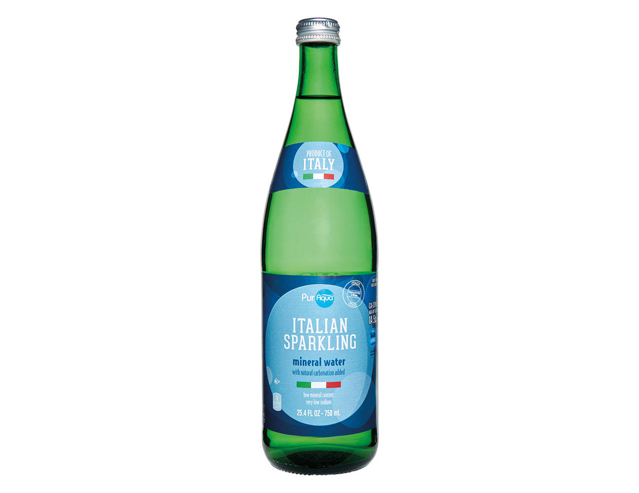 PurAqua Italian Sparkling Mineral Water, 25.4 fl oz